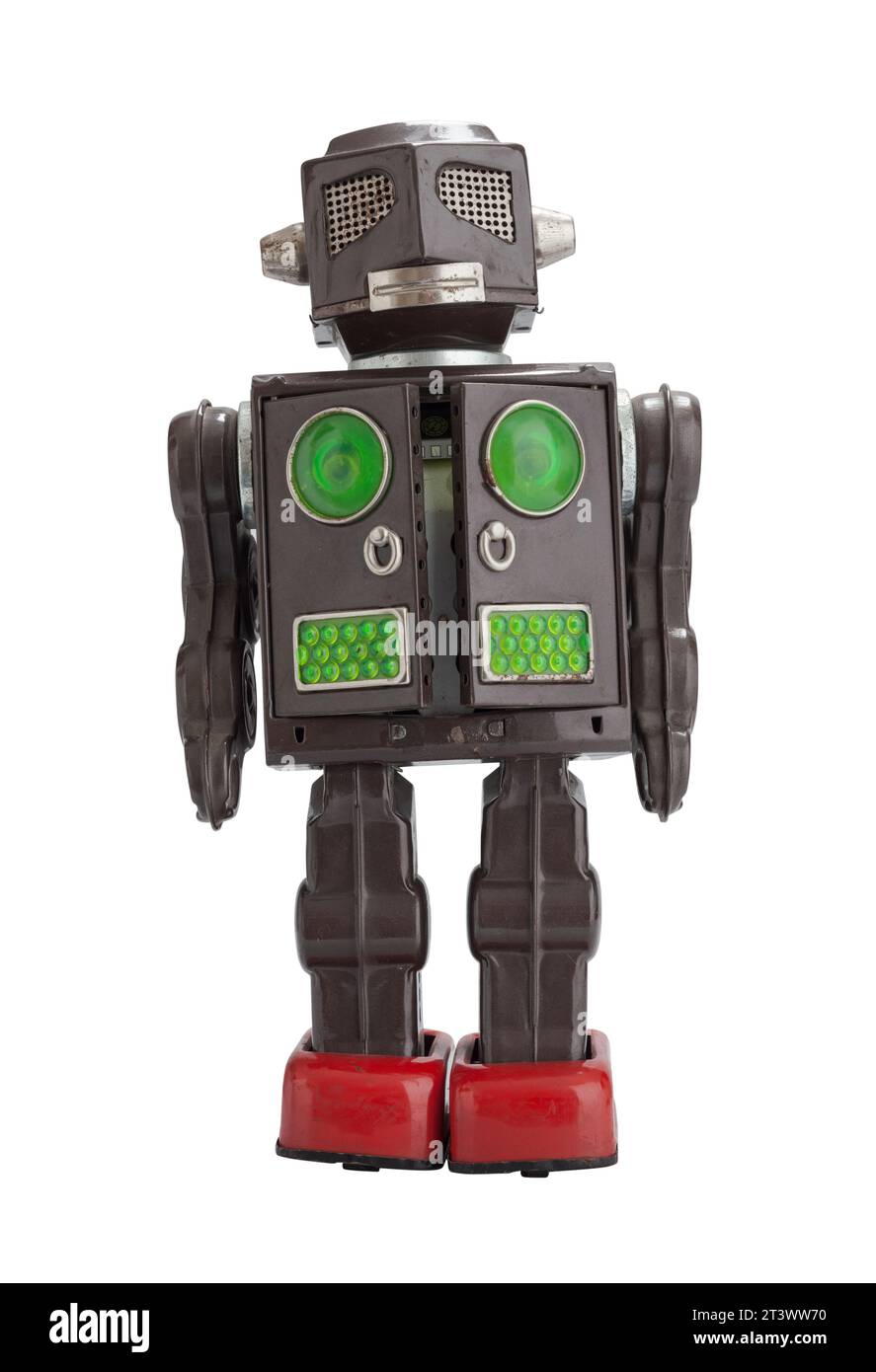 Funny vintage tin toy robot with mechanical arms, creative vintage toys ...