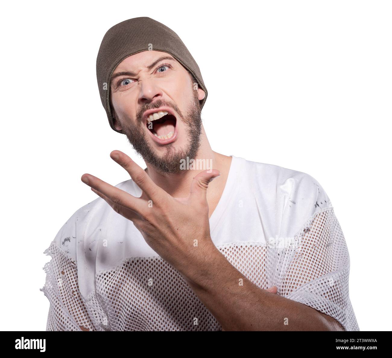 Aggressive bad boy gesturing with strong attitude Stock Photo - Alamy