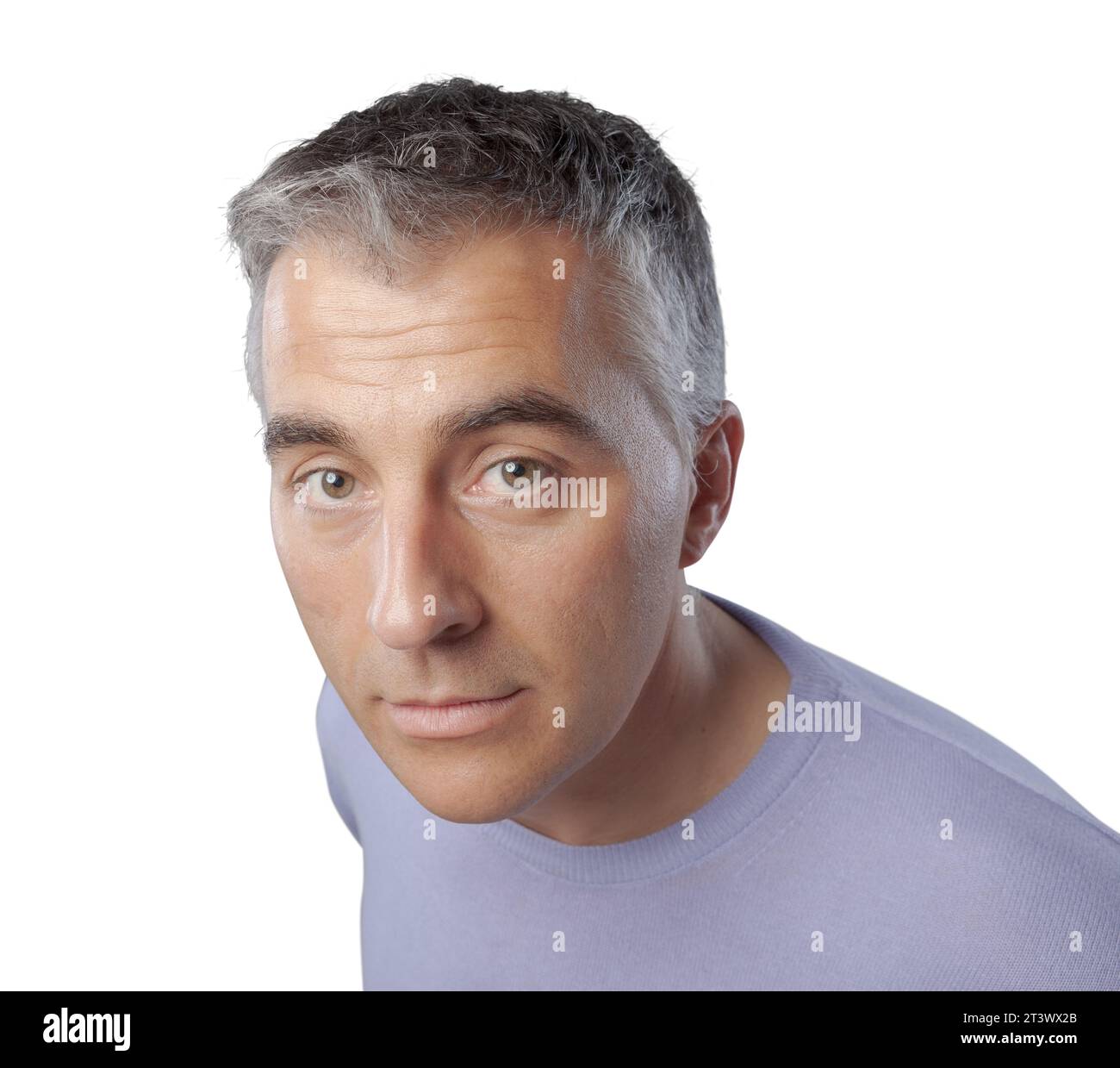 Handsome confident mature man posing and looking at camera Stock Photo ...