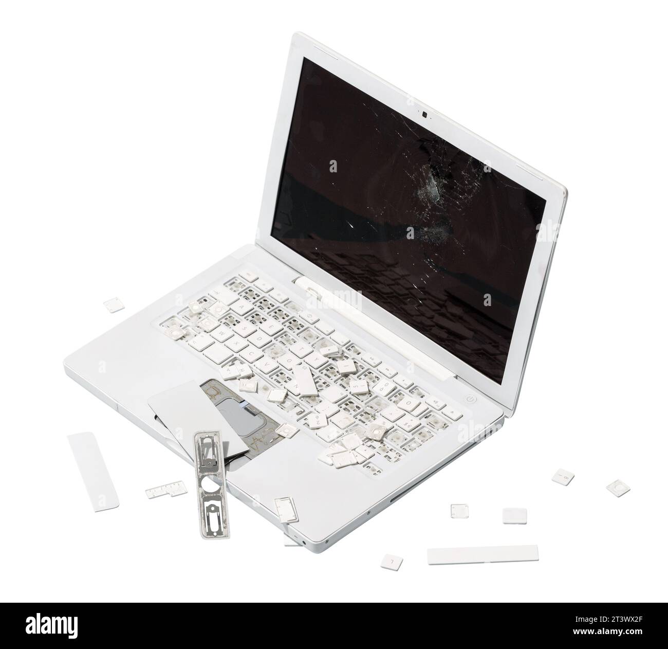 Smashed laptop hi-res stock photography and images - Alamy