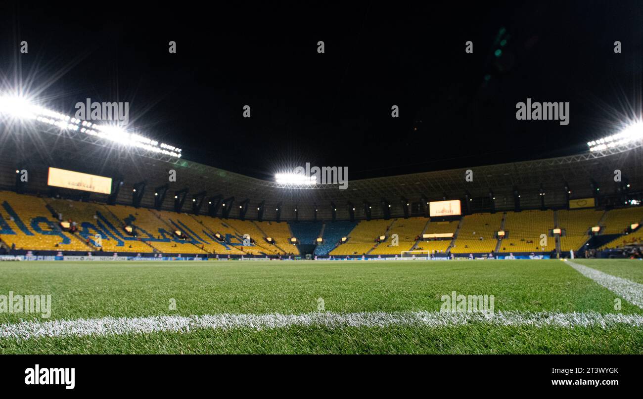 General view of King Saud University Stadium, known as Al-Awwal Park ...