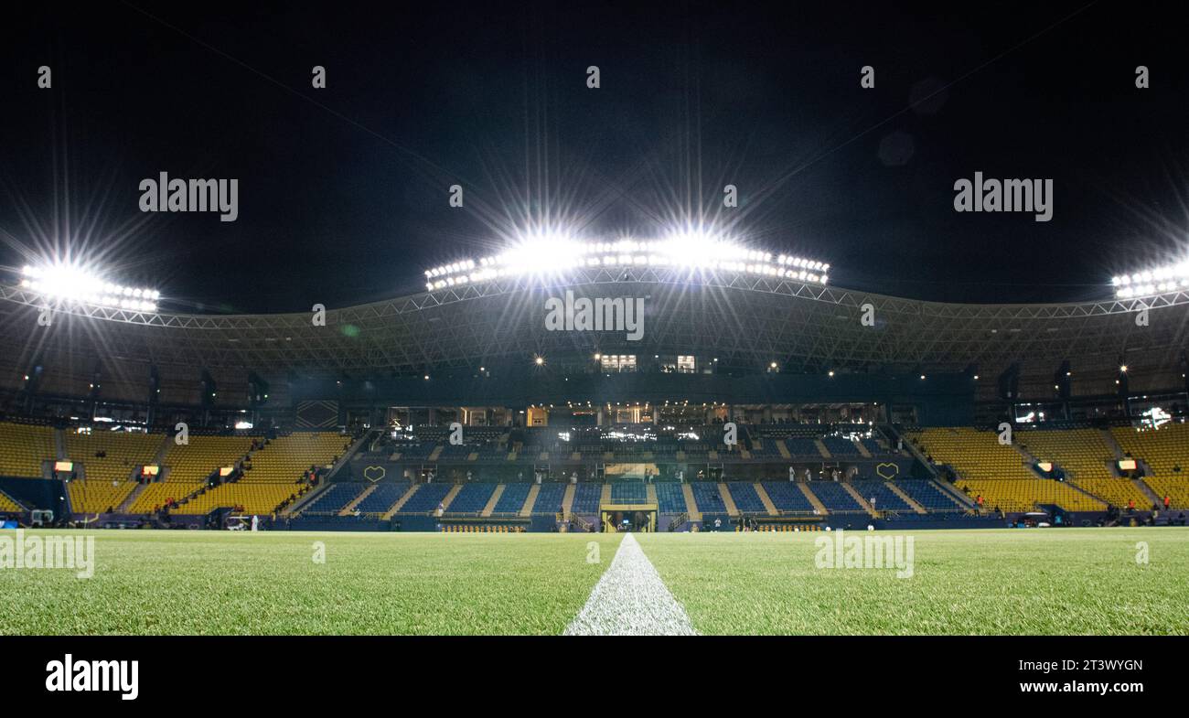 General view of King Saud University Stadium, known as Al-Awwal Park ...
