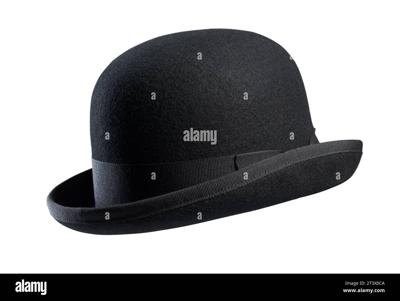 Bowler hat isolated on a white background Stock Photo - Alamy
