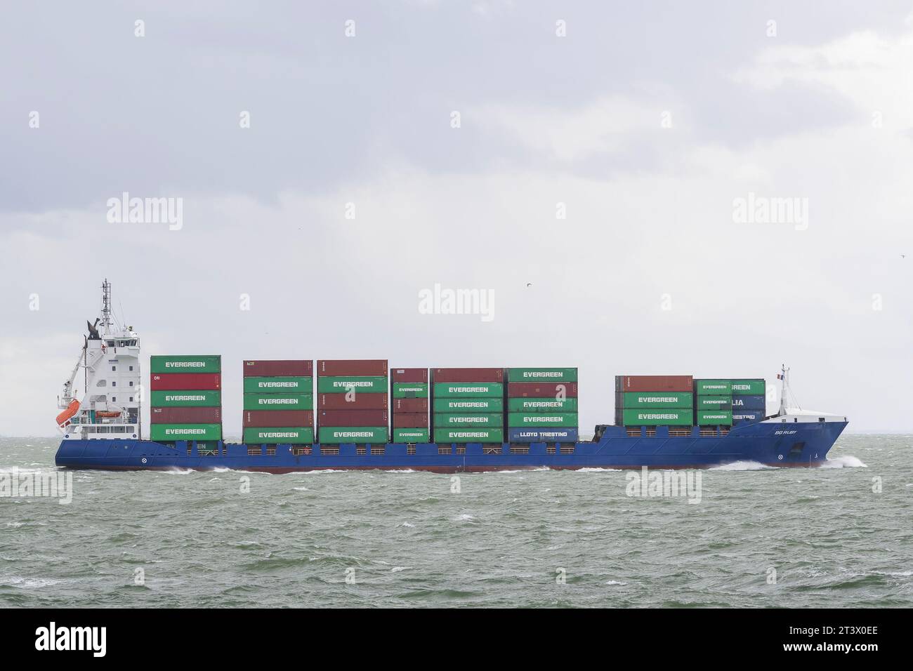 Container ship channel france hi-res stock photography and images - Alamy