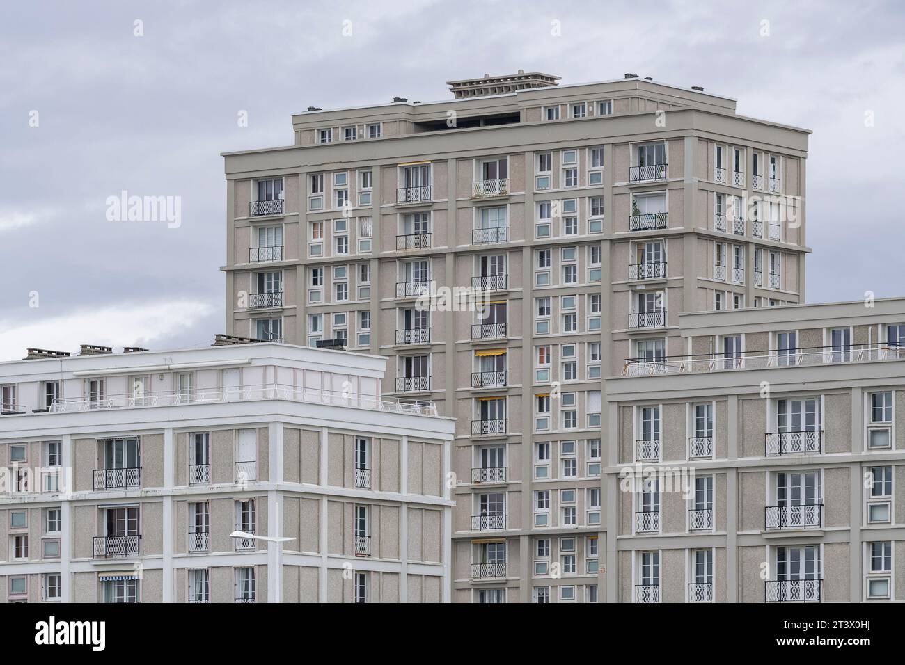 Le Havre, France - Focus on the Porte Océane buildings built in ...