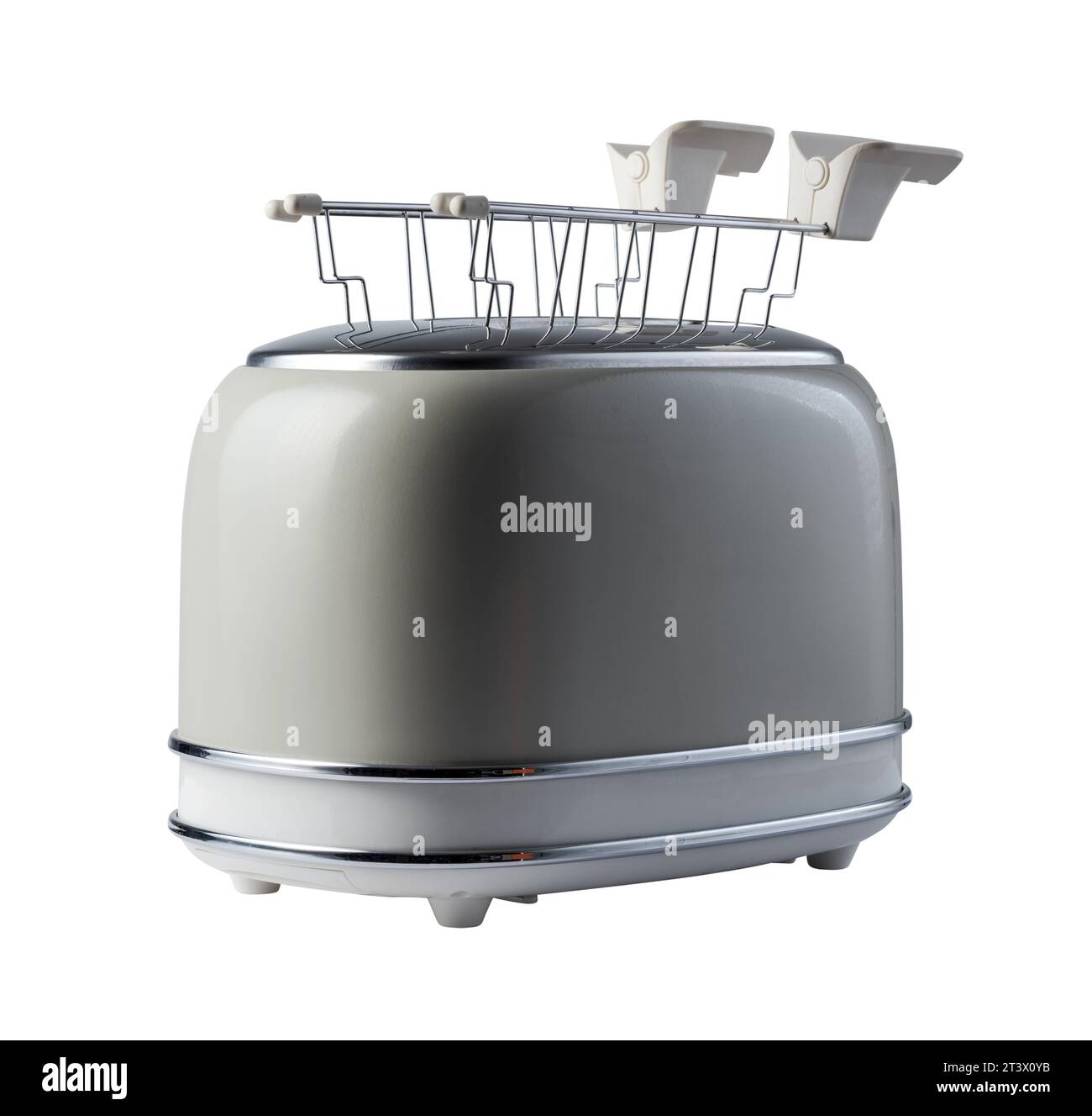 Vintage Retro toaster isolated on white background Stock Photo - Alamy