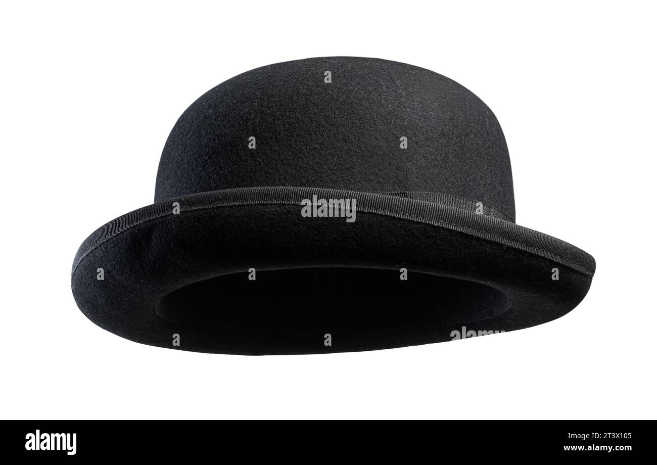 Bowler hat isolated on a white background Stock Photo - Alamy