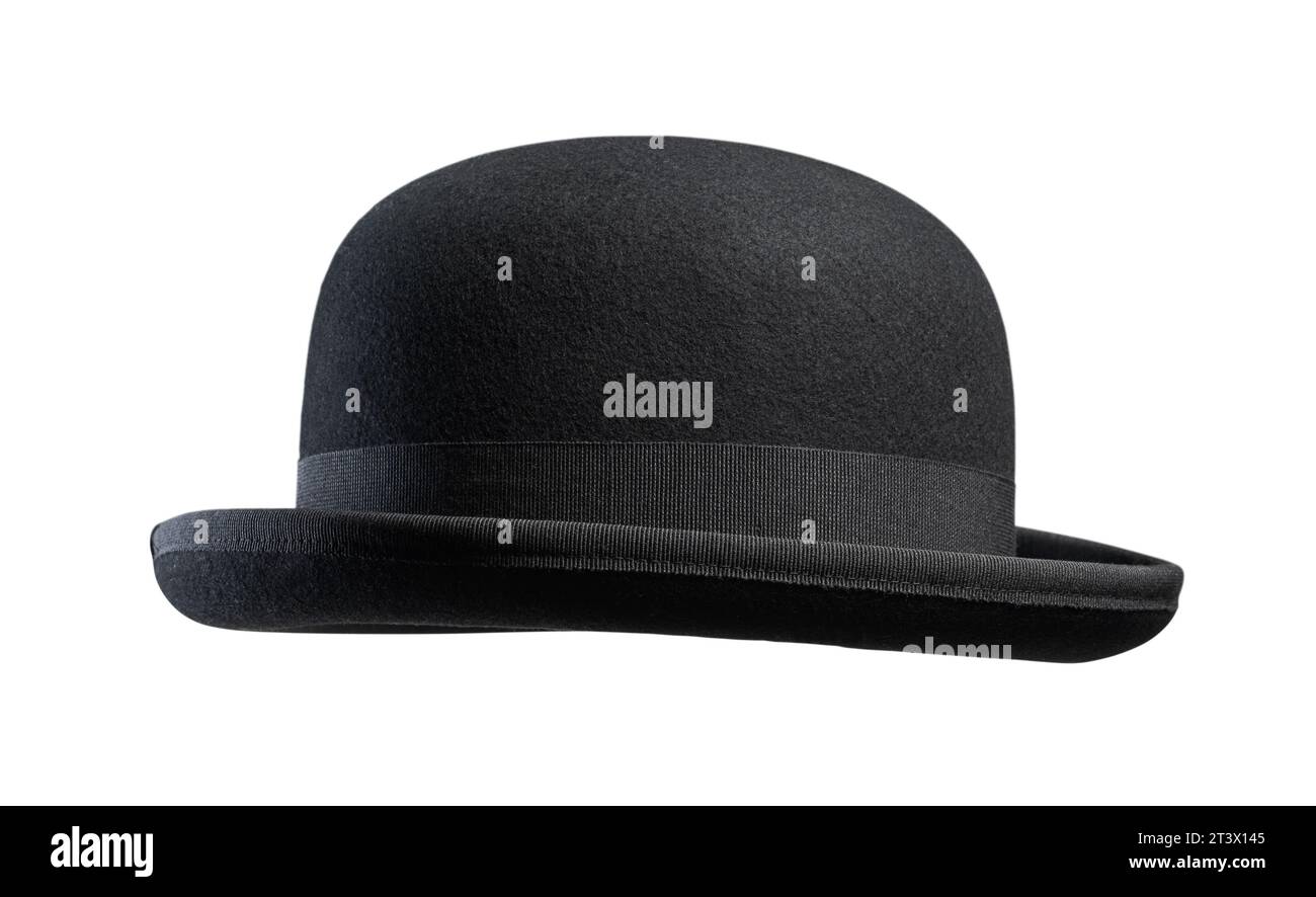 Bowler hat isolated on a white background Stock Photo - Alamy