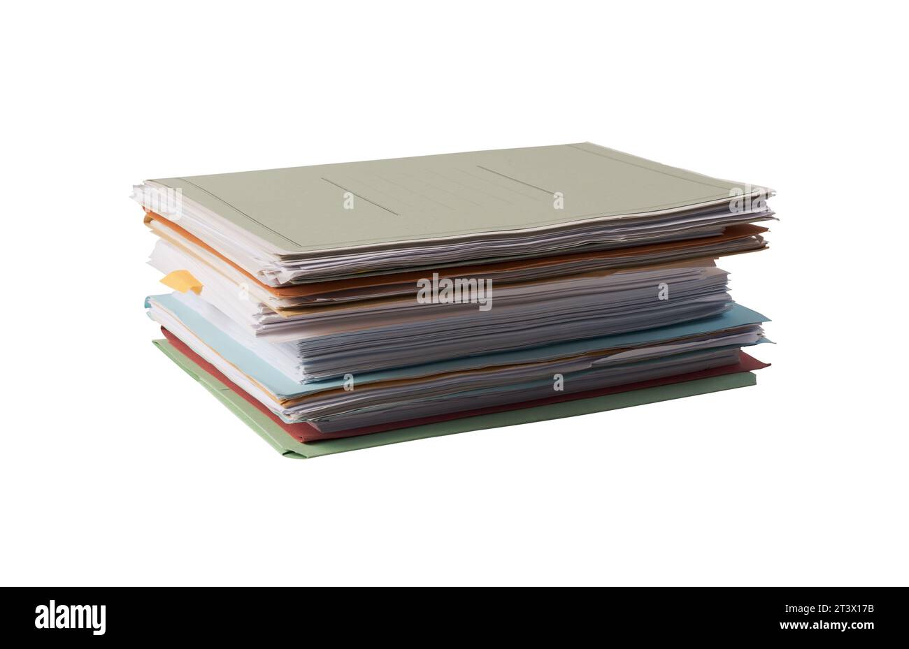 Pile of paperwork and files: documents and business concept Stock Photo ...