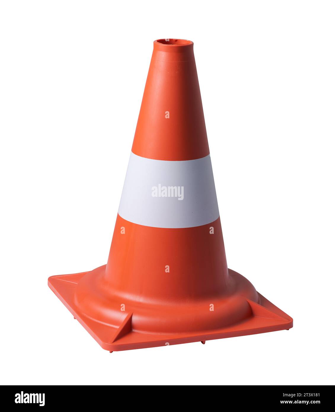 Traffic cone isolated on white background Stock Photo - Alamy