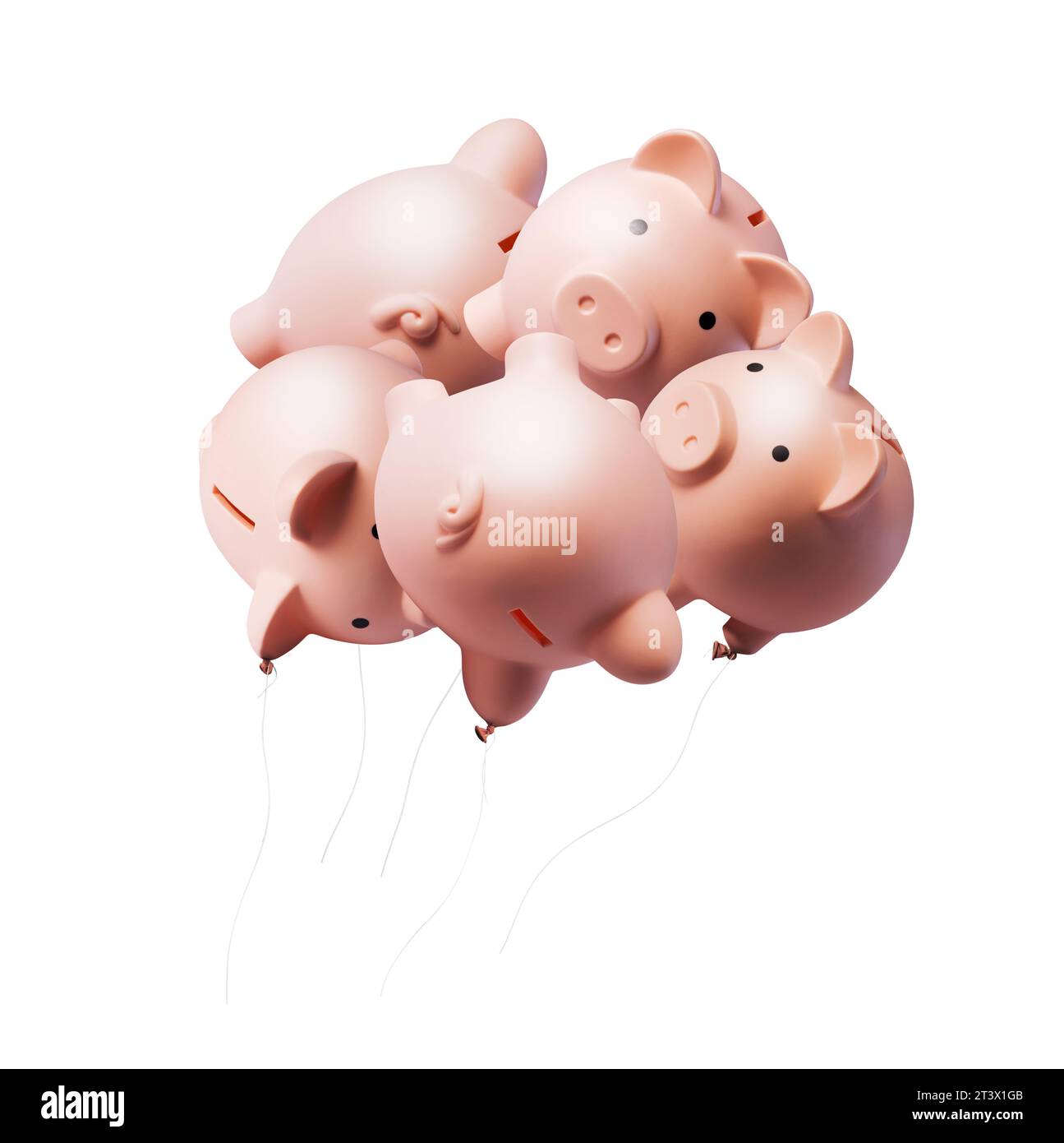 Balloon piggy banks flying away: inflation and high-risk investments ...