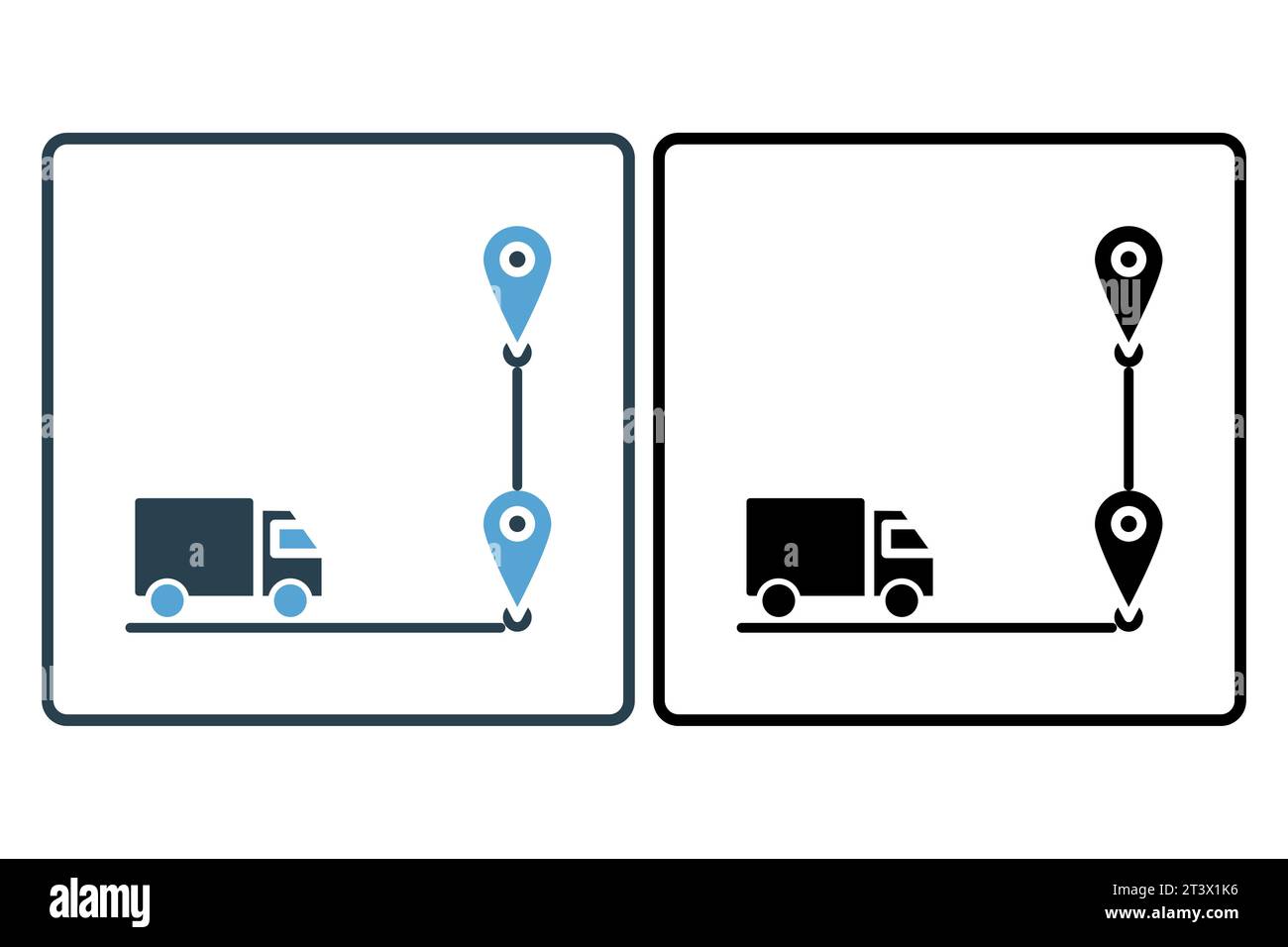 Route Delivery Icon. Icon related to Delivery. suitable for web site, app, user interfaces ...