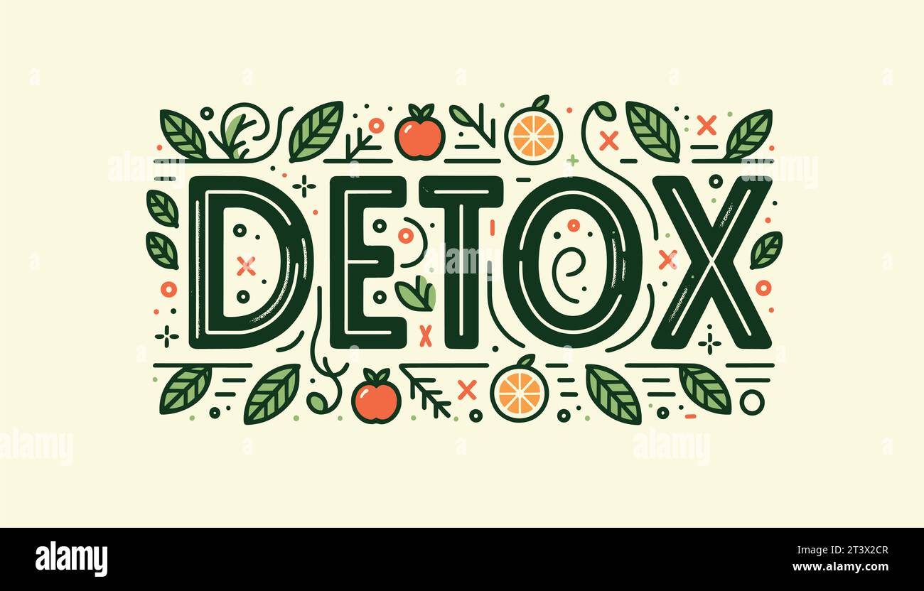 The word 'DETOX' is prominently and legibly displayed in bold letters ...