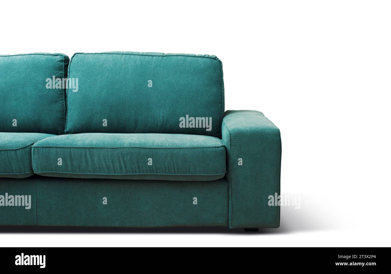 Comfortable couch isolated and copy space, interior design concept ...