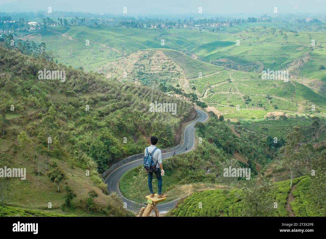 standing in the vast realm Stock Photo - Alamy