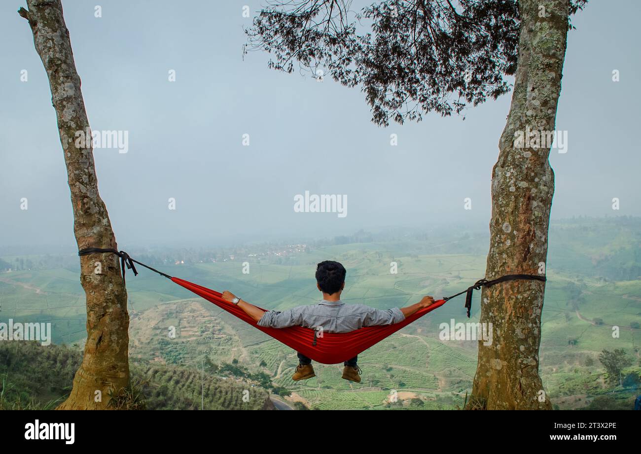relax on the swing Stock Photo - Alamy