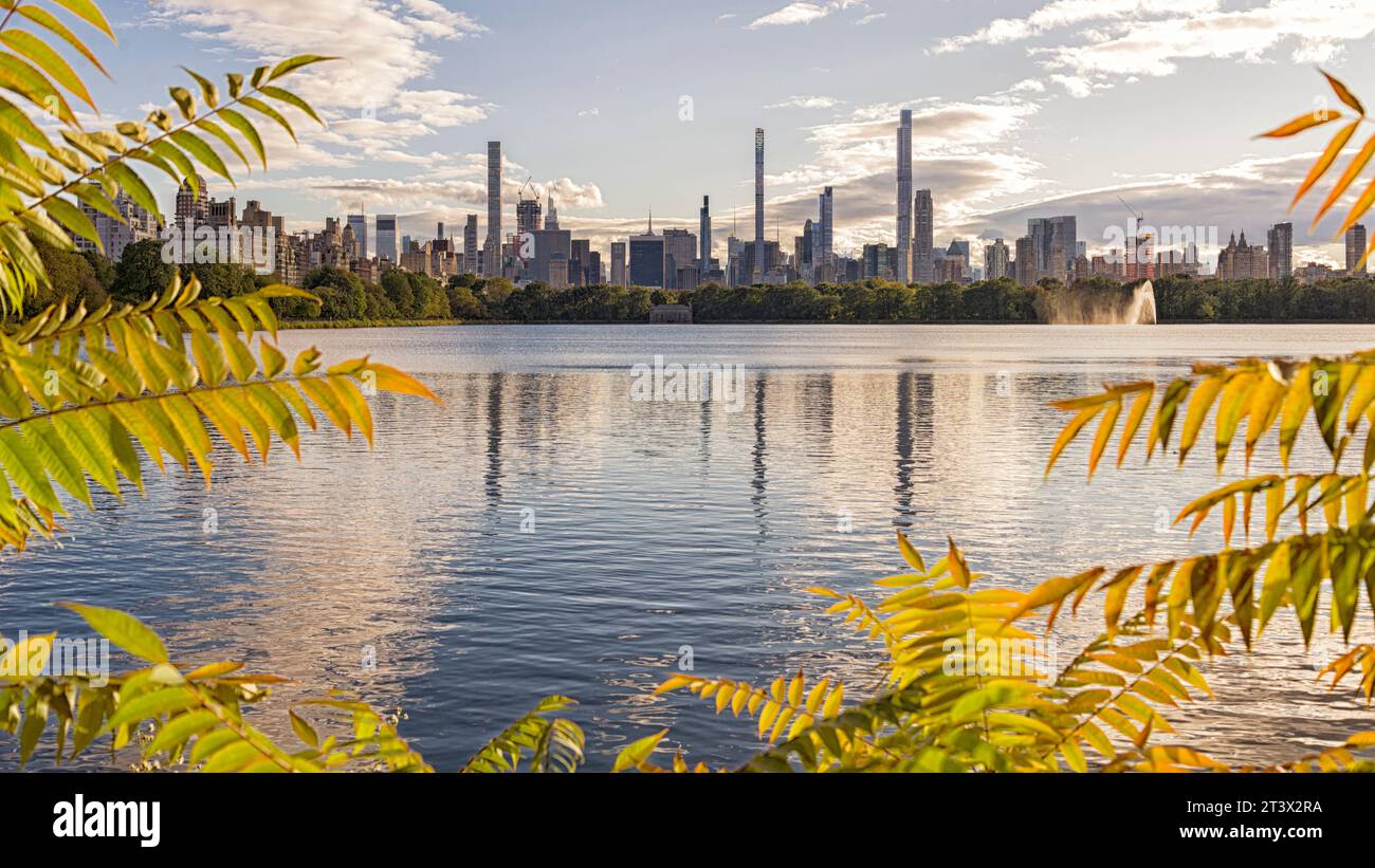 New York, USA - October 15, 2023: Skyline of Manhattan from Central ...