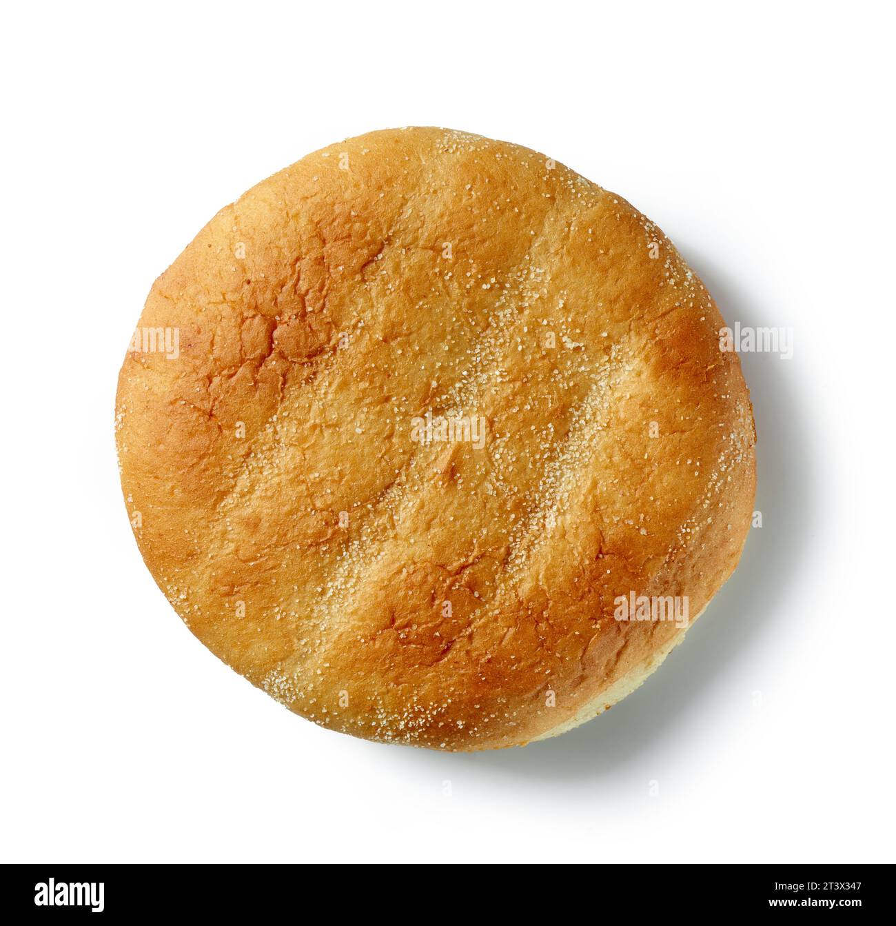 freshly baked bread bun for burgers and sandwiches isolated on white ...