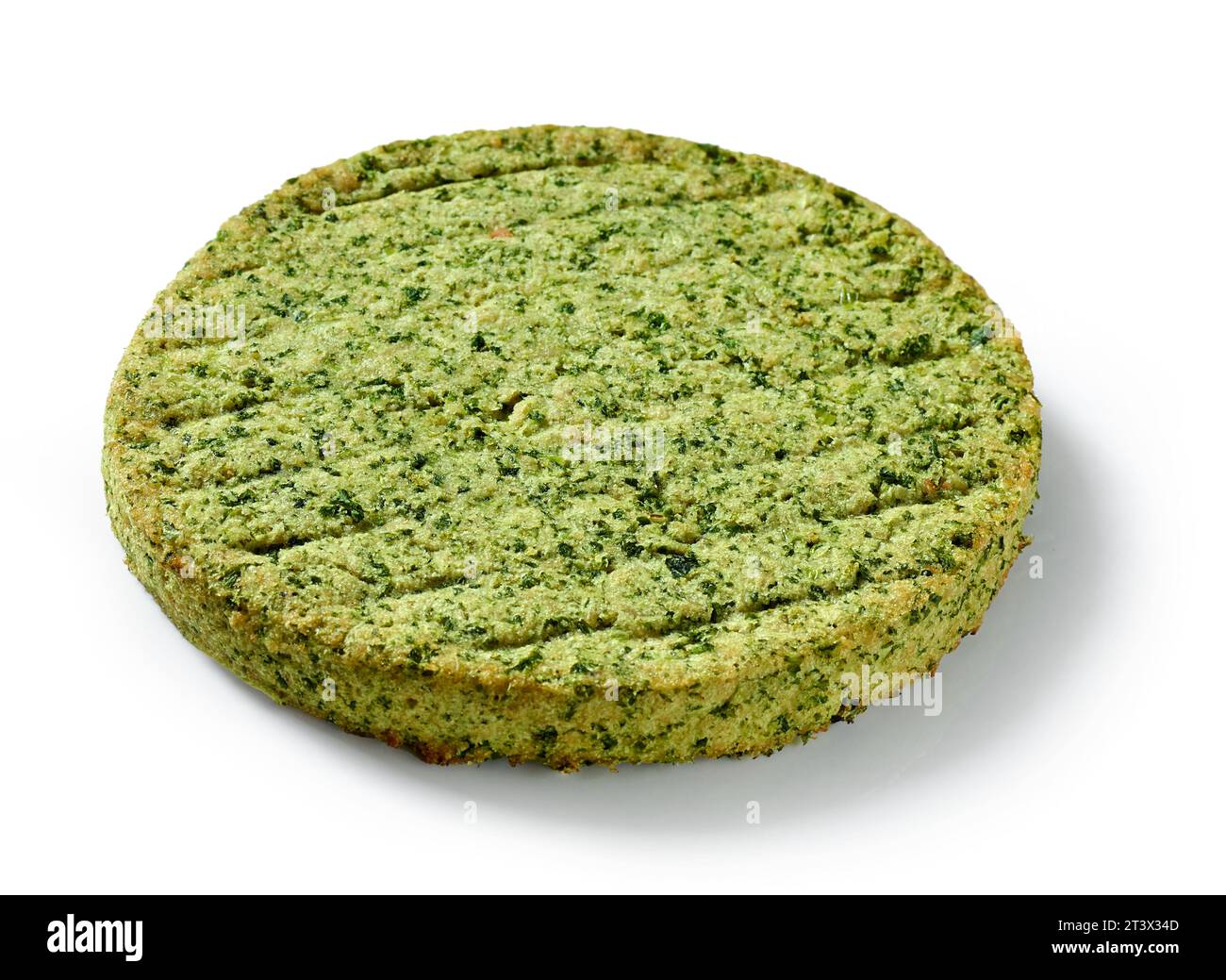 baked plant based vegan burger patty isolated on white background Stock ...
