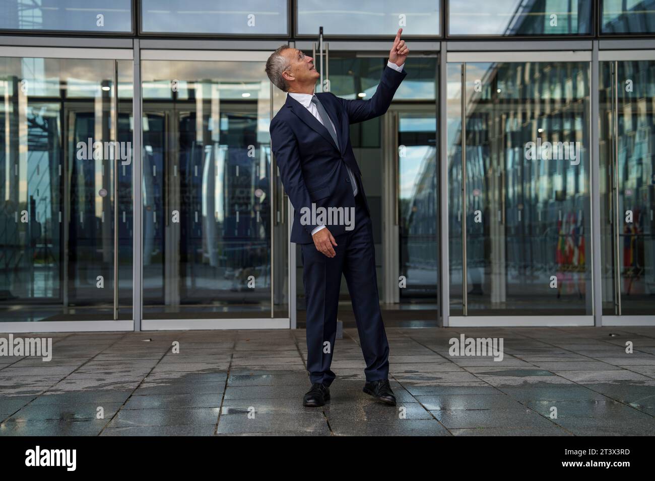 Brussels, Belgium 20231026.Secretary General of NATO, Jens Stoltenberg ...