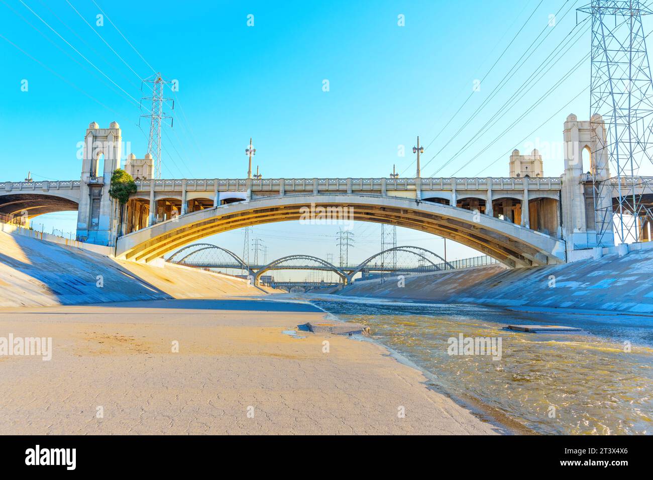 Los Angles River, its crisscrossing bridges and the bustling energy of ...