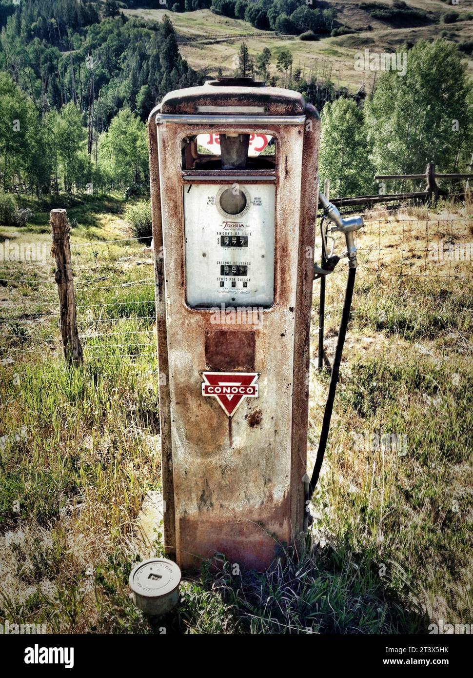 Old gas pump along Last Dollar road Telluride Colorado Stock Photo - Alamy