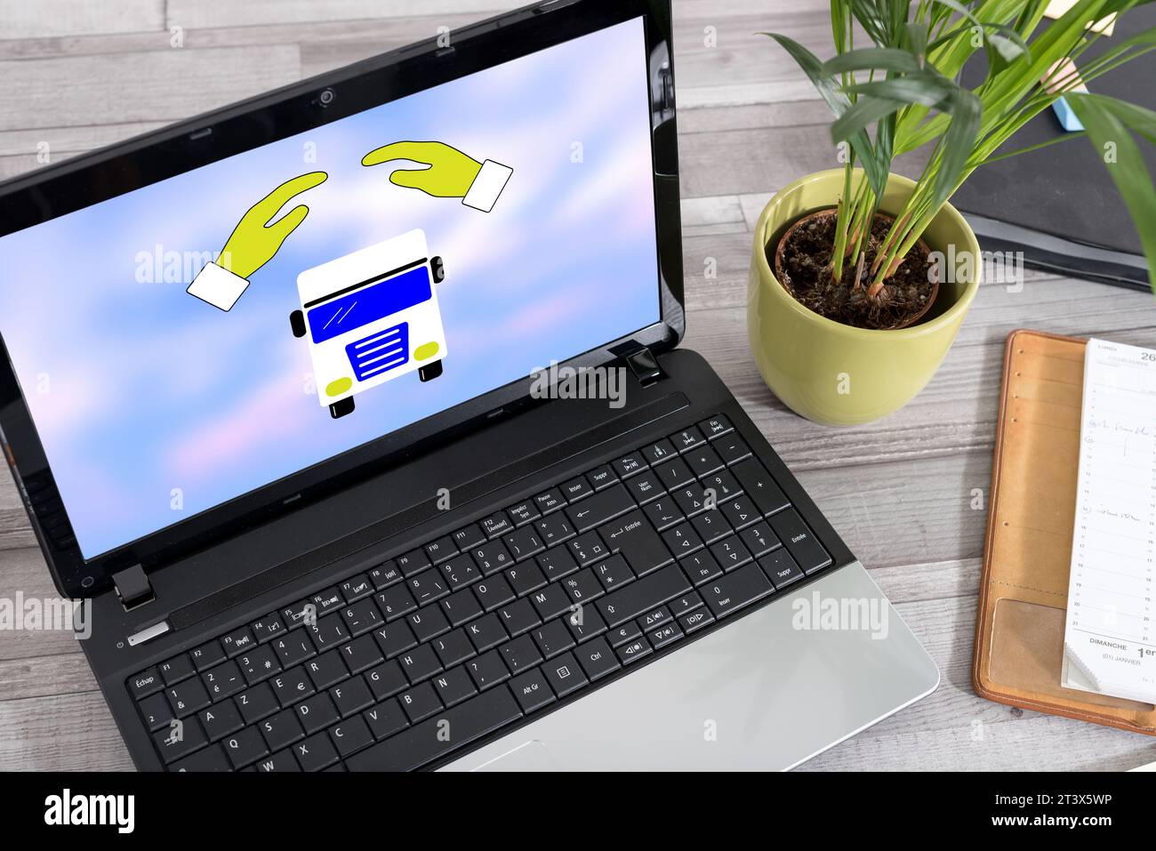 Truck safety laptop hi-res stock photography and images - Alamy