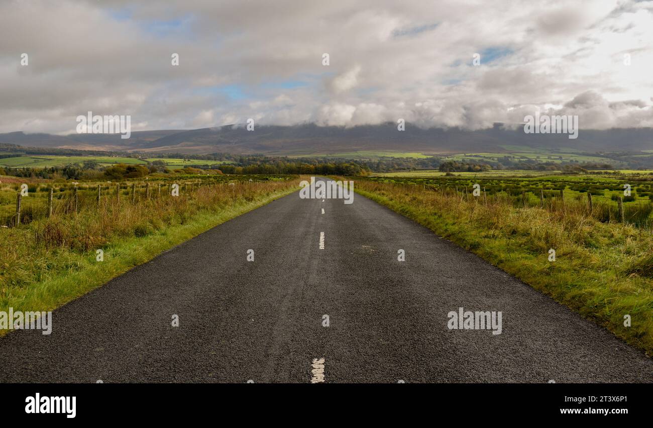White centre lines on a country road hi-res stock photography and ...