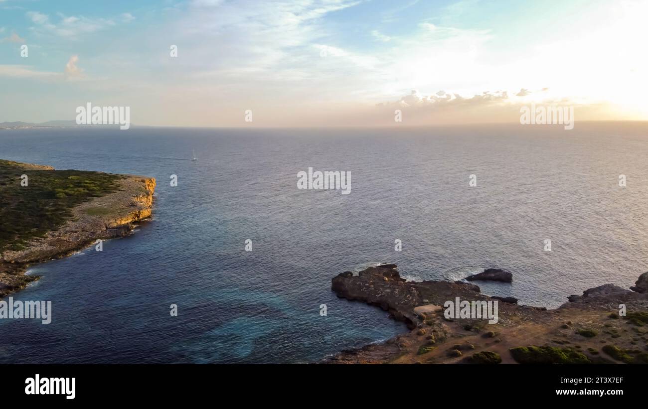 Aerial drone view majorca hi-res stock photography and images - Alamy