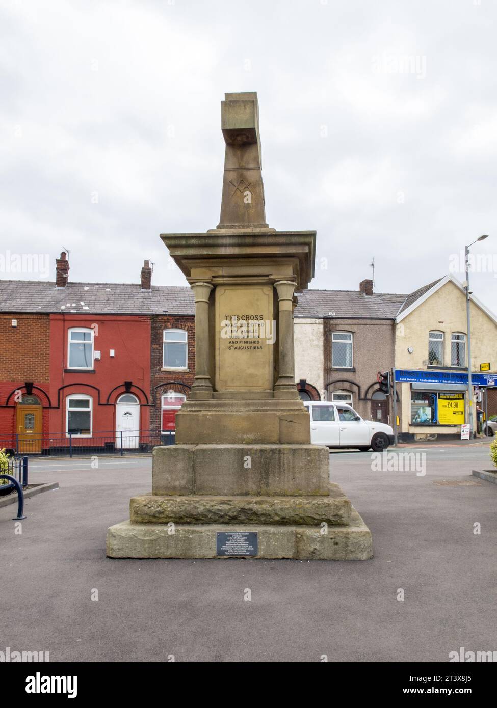 Hurst Cross monument Stock Photo - Alamy