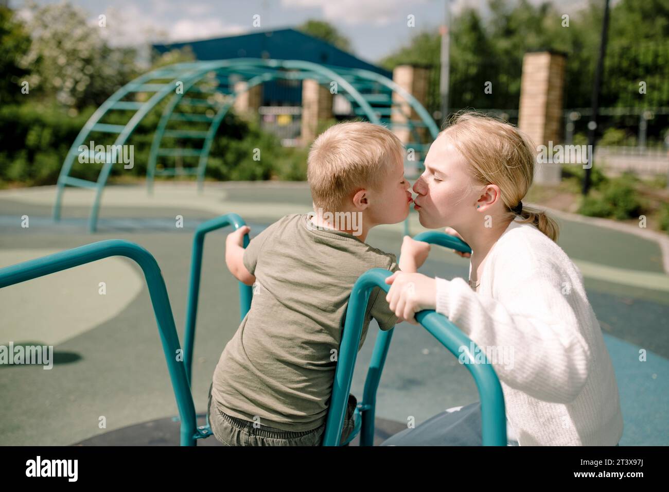 Disability kissing hi-res stock photography and images - Alamy