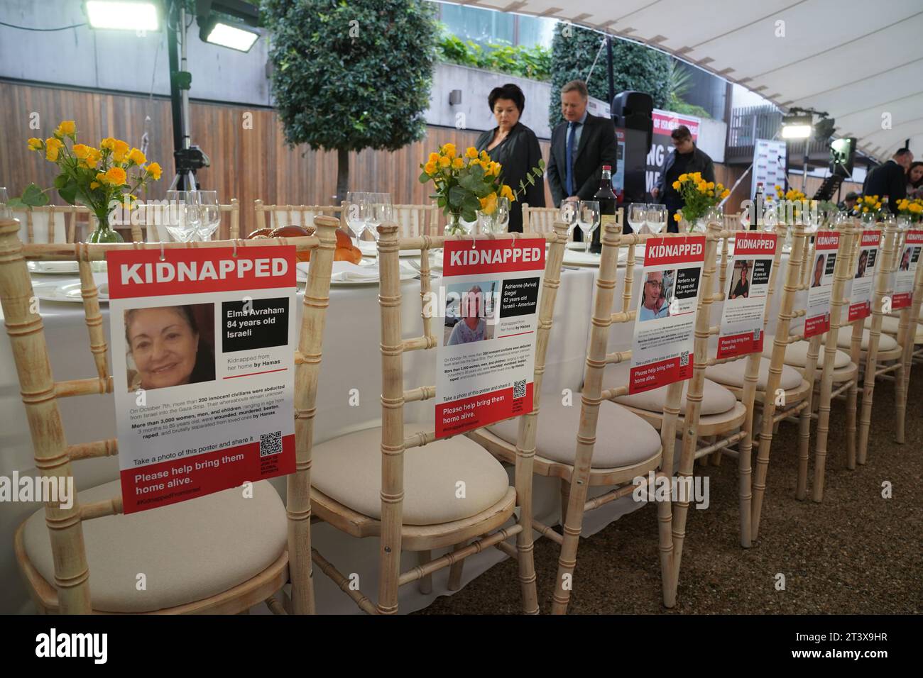 The Empty Shabbat Table installation, an empty dining table set for ...