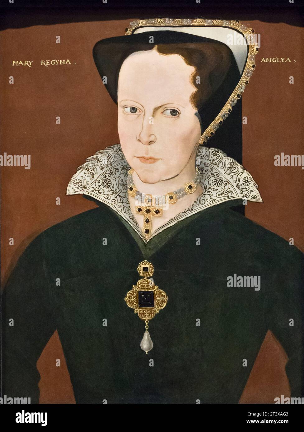 Portrait of Queen Mary I, unknown artist Stock Photo - Alamy