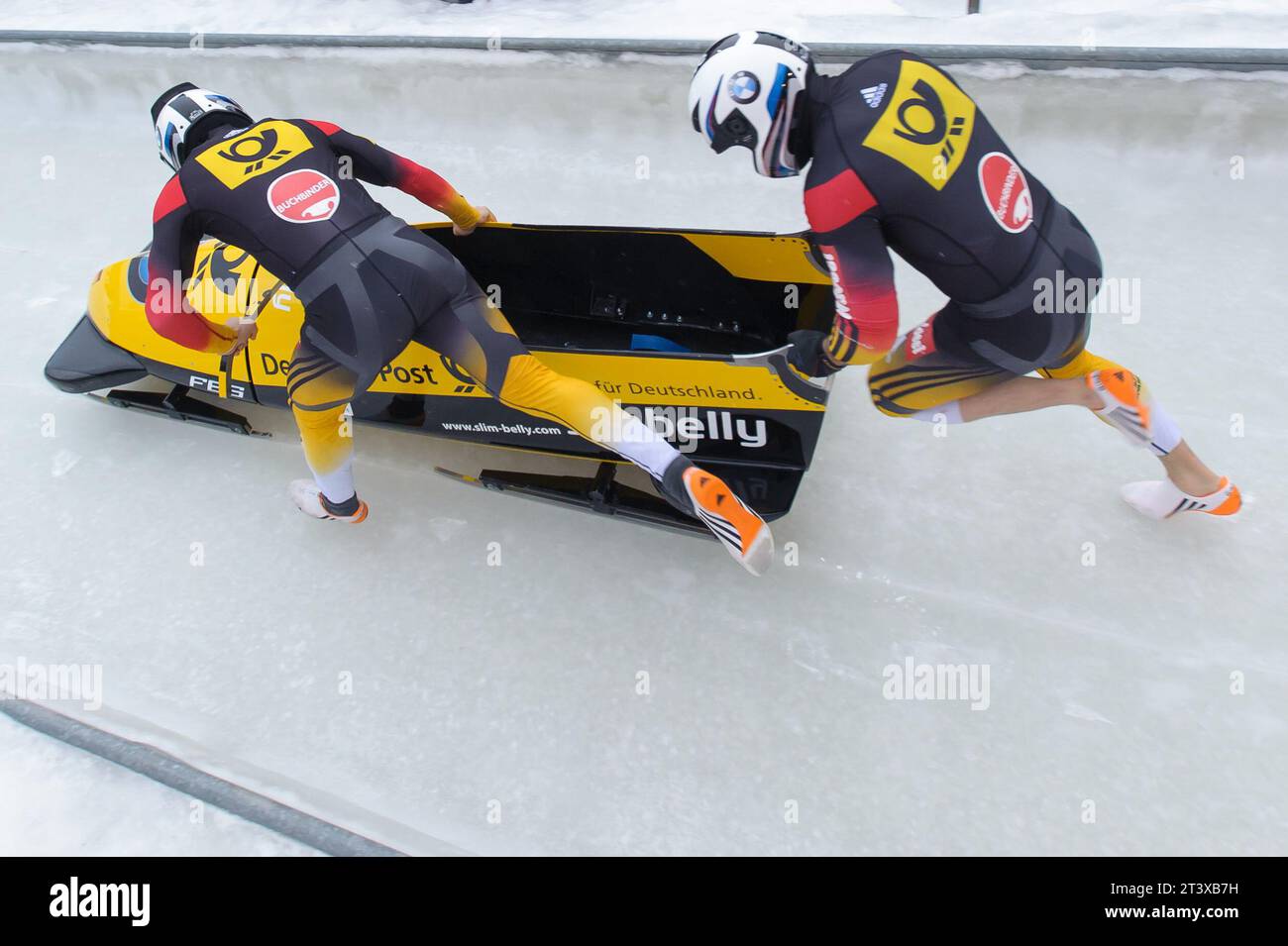 Johannes Lochner und Gregor Bernbach Aktion BMW FIBT World ...
