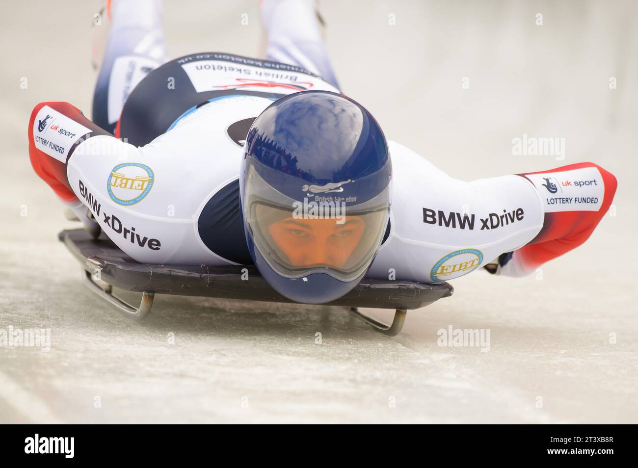 Dominic Edward Parsons GBR Skeleton Aktion BMW FIBT World championships ...