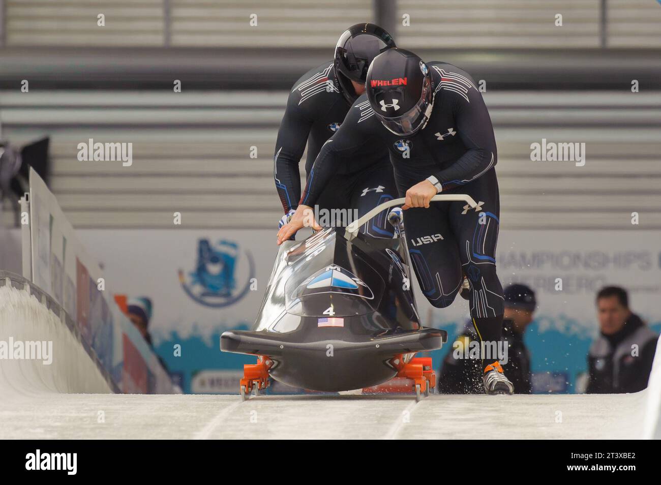 BMW FIBT World championships Bob und Skeleton 2015 in Winterberg ...