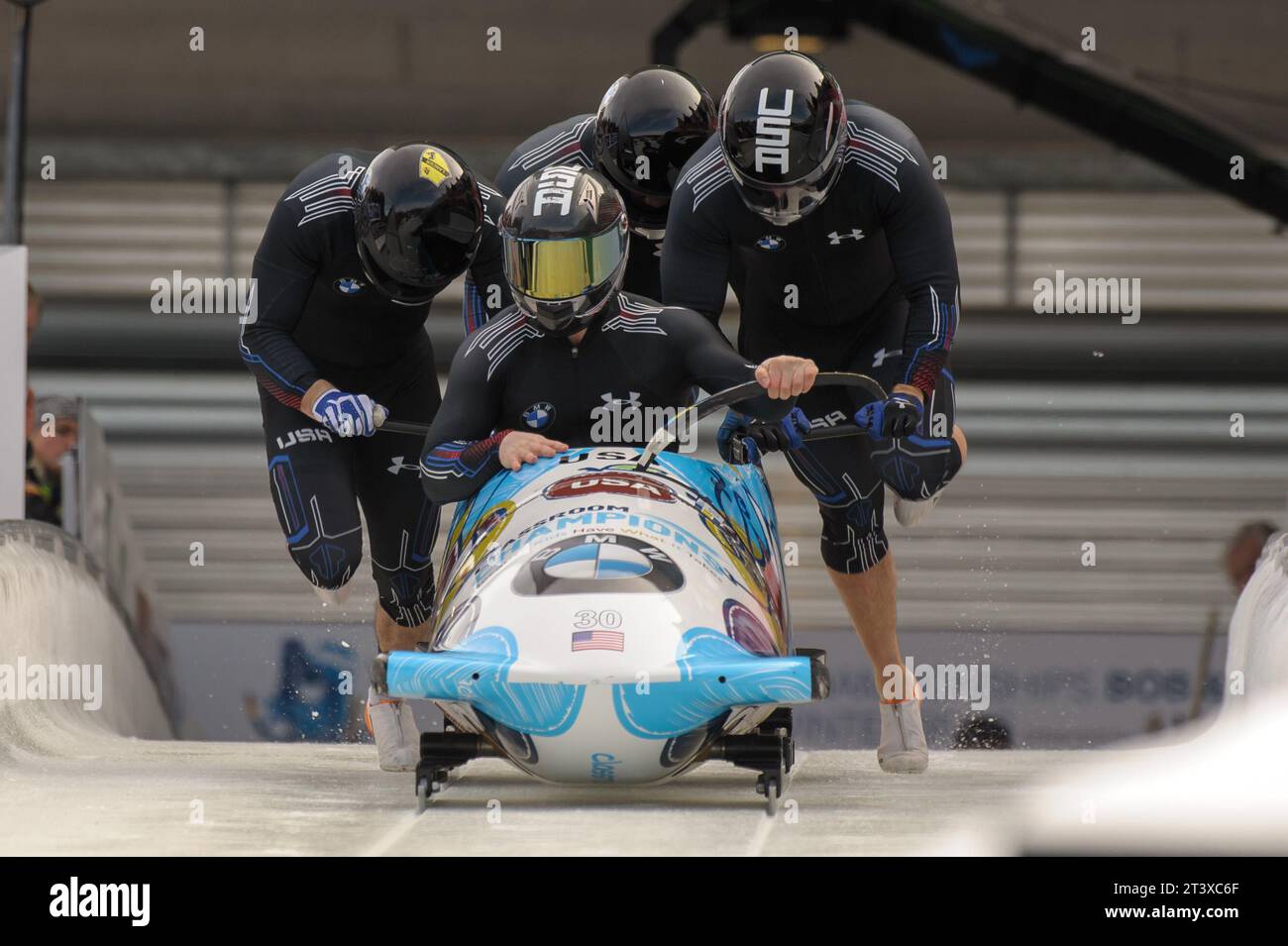 BASCUE Codie, WICKLINE Casey, CREMIN David, ADAMS Adrian USA BMW FIBT ...