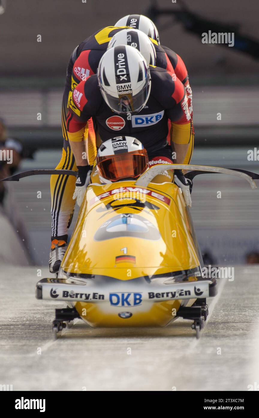 BMW FIBT World championships Bob und Skeleton 2015 in Winterberg ...