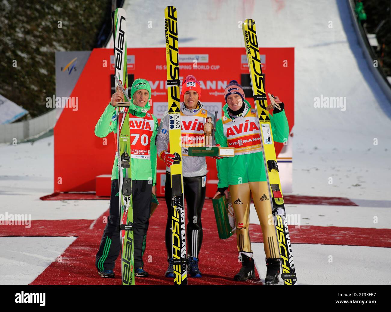 Peter Prevc, Daniel-Andre Tande und Severin Freund - Siegerbild von ...