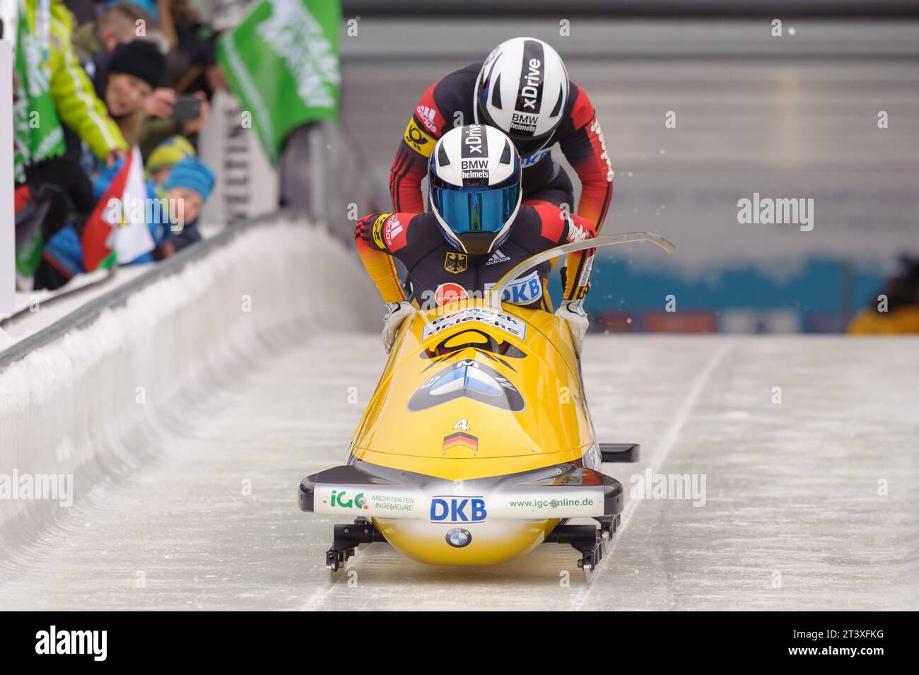 Cathleen Martini und Stephanie Schneider 2er Bob BMW FIBT World ...