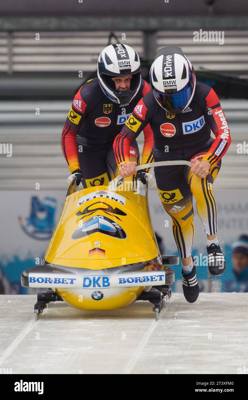 Anja Schneiderheinze und Annika Drazek 2er Bob BMW FIBT World ...