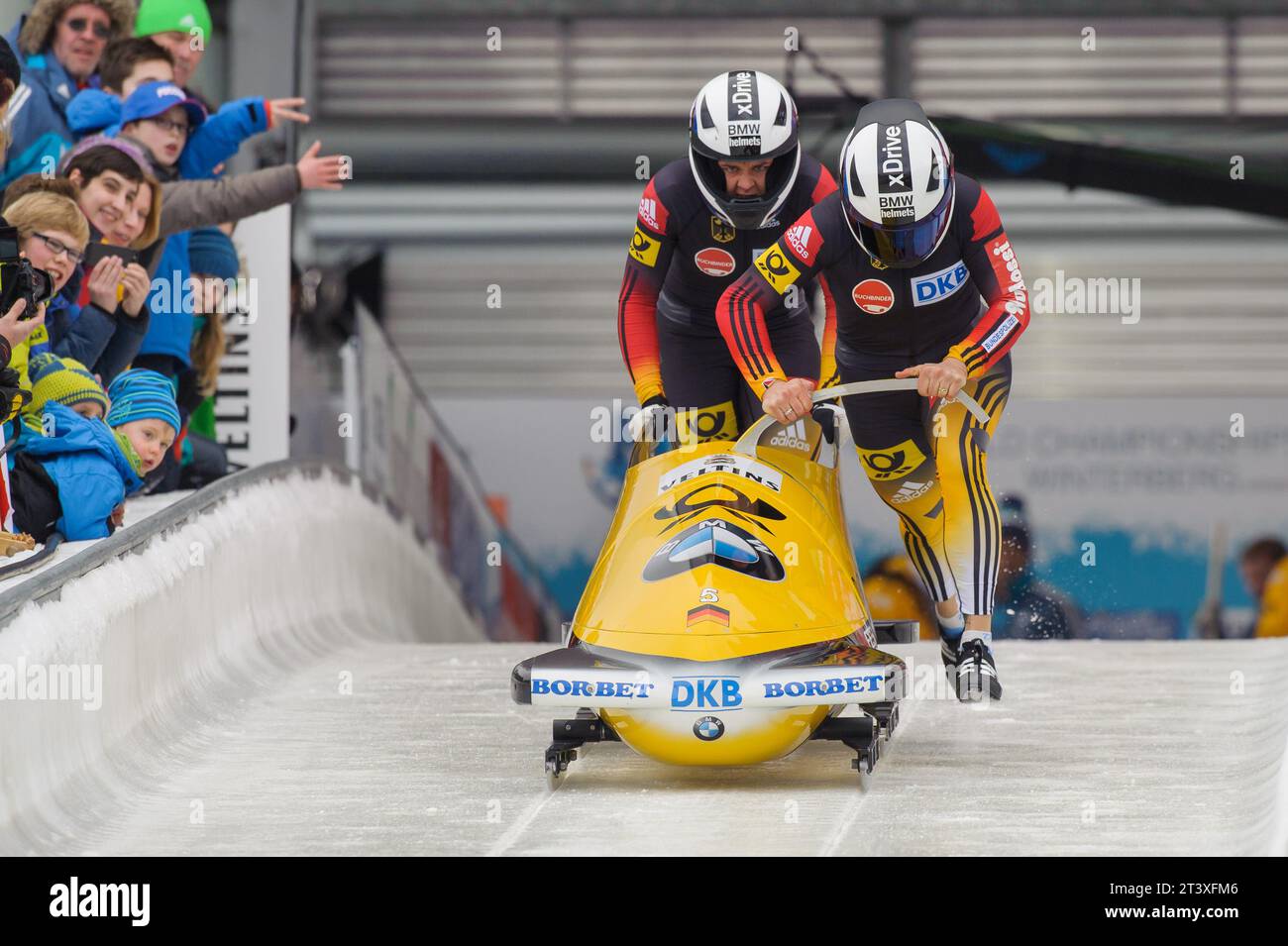 Anja Schneiderheinze und Annika Drazek 2er Bob BMW FIBT World ...