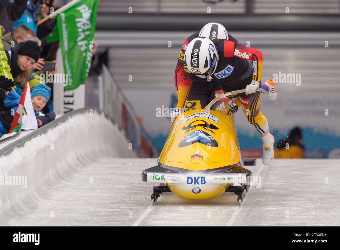 Cathleen Martini und Stephanie Schneider 2er Bob BMW FIBT World ...