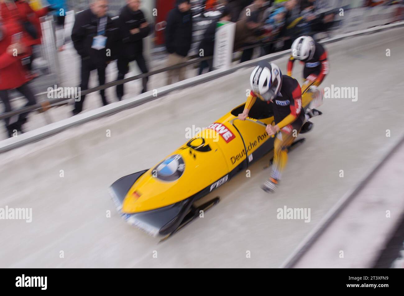 Stefanie Szczurek und Erline Nolte 2er Bob BMW FIBT World championships ...