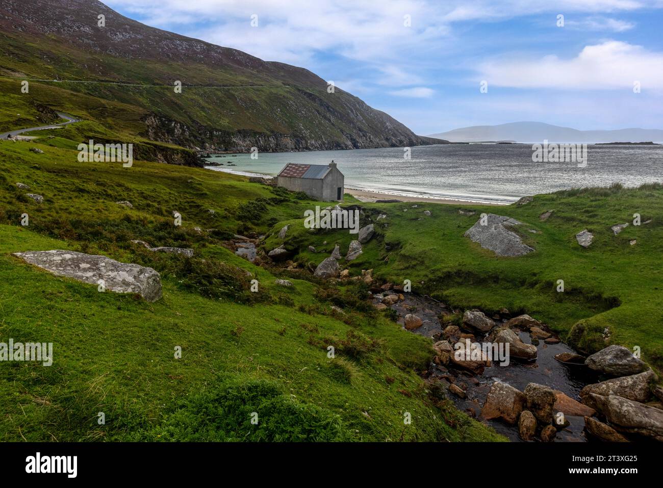 Keem Beach in Ireland is a white-sand beach with turquoise water ...