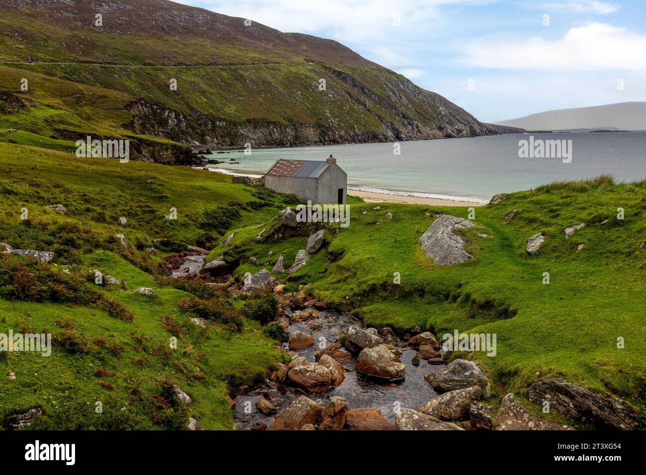 Keem Beach in Ireland is a white-sand beach with turquoise water ...