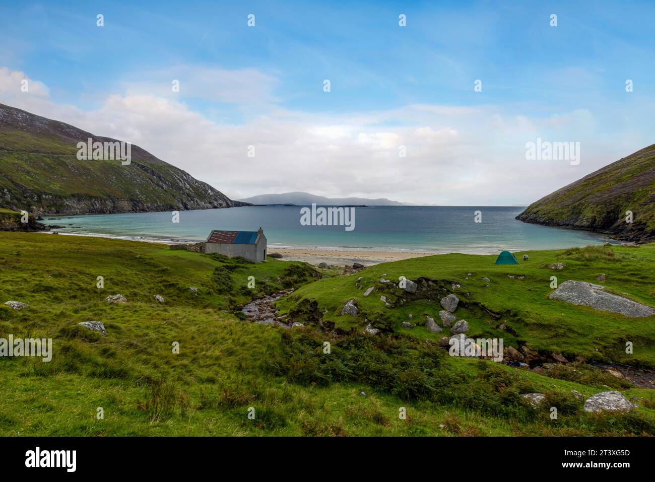 Keem Beach in Ireland is a white-sand beach with turquoise water ...