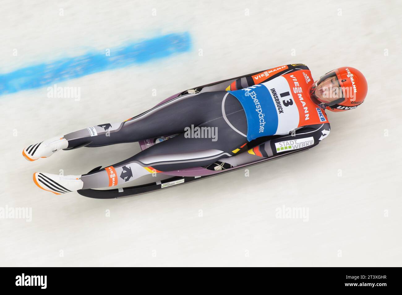 Taubitz Julia Viessmann Rodel Welt Cup in Igls, Oesterreich am 28.11. ...