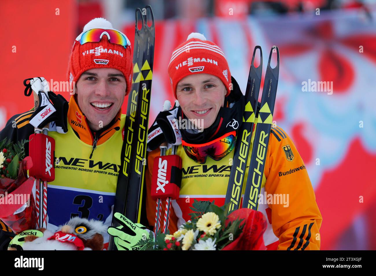 Johannes Rydzek und Eric Frenzel gewinnen die Silber Medaille Nordic ...