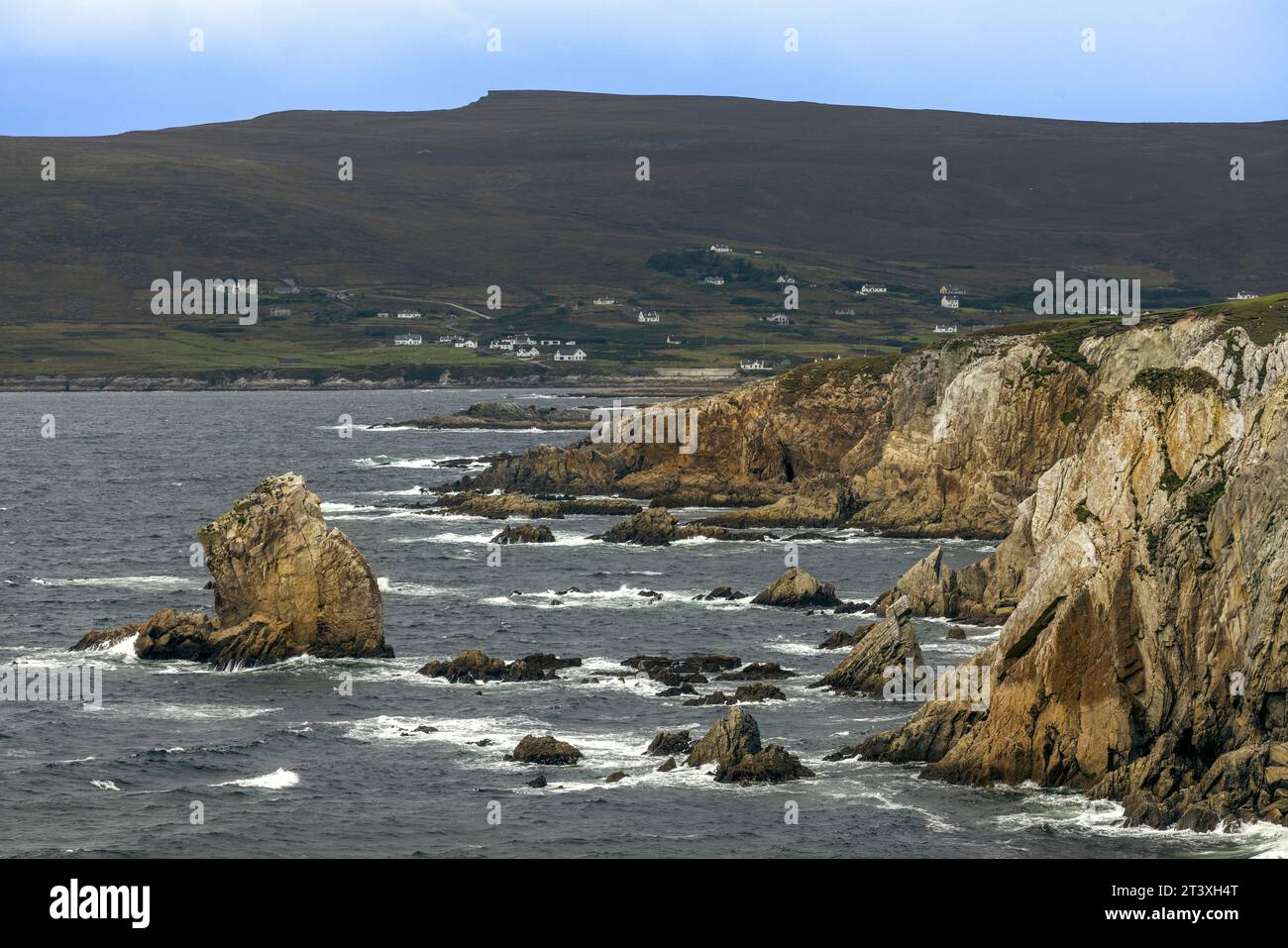 The White Cliffs of Ashleam, located on Achill Island in County Mayo ...